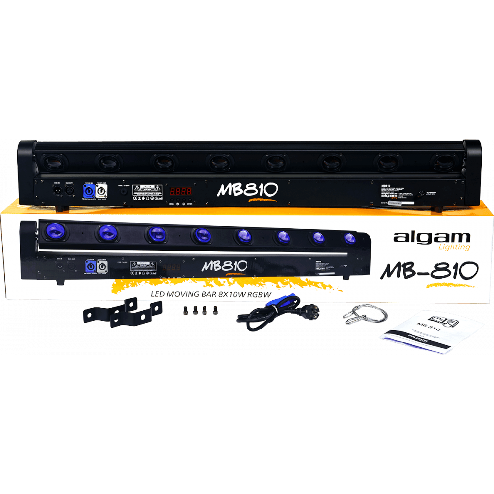 Algam Lighting MB810 - Barre motorisée LED 8 x 10W RGBW | Algam Webstore